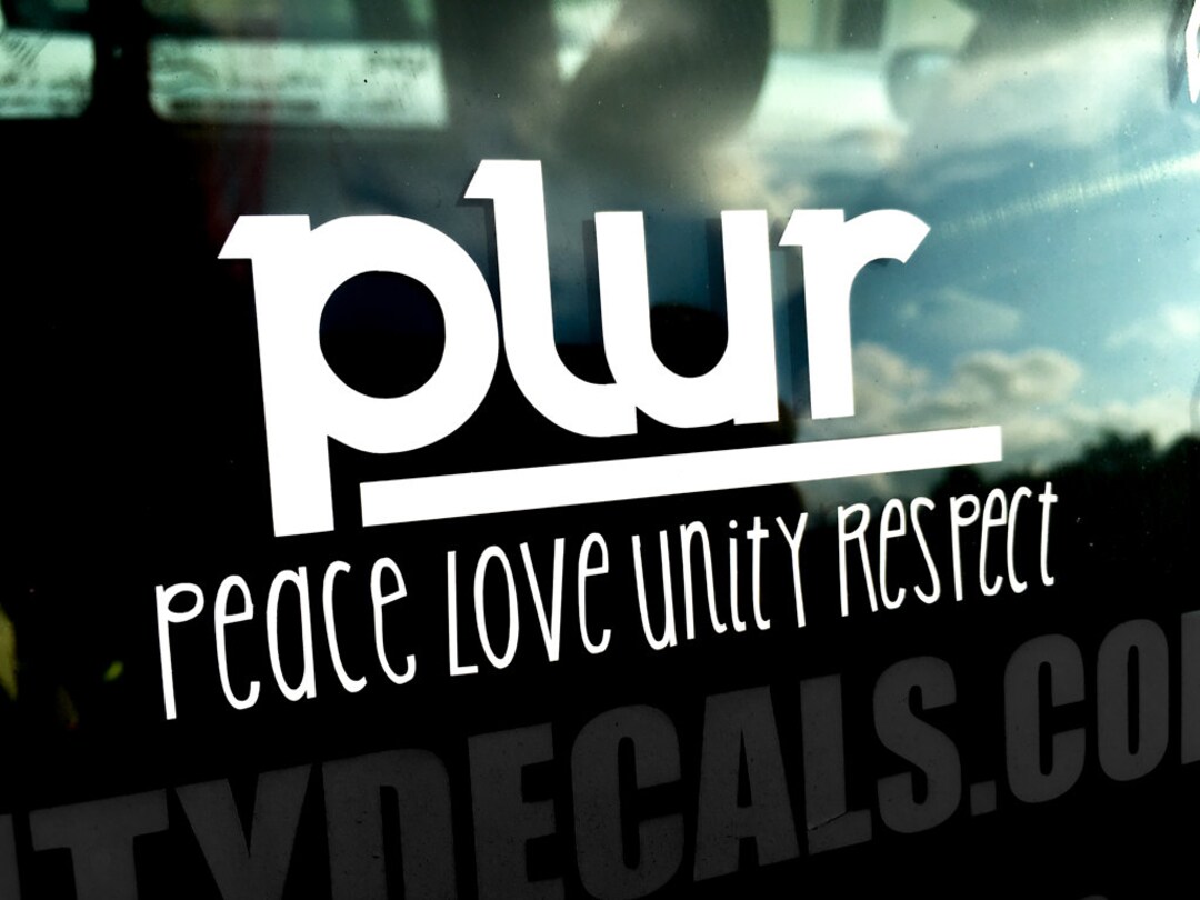 Macbook Pro Decal PLUR Peace Love Unity Respect Sticker - Etsy