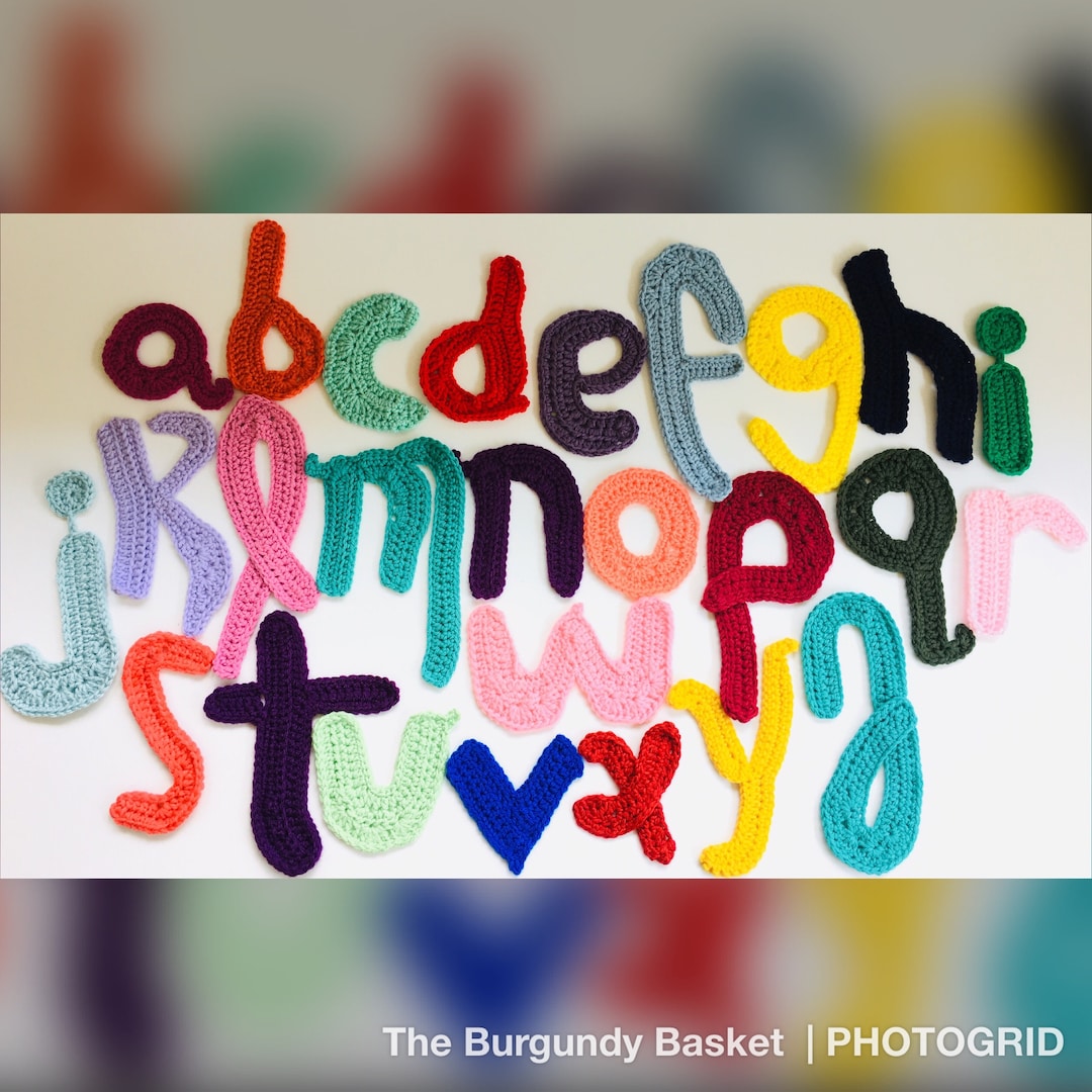 Crochet ALPHABET Crochet Letters PATTERN Only Pdf Instant - Etsy