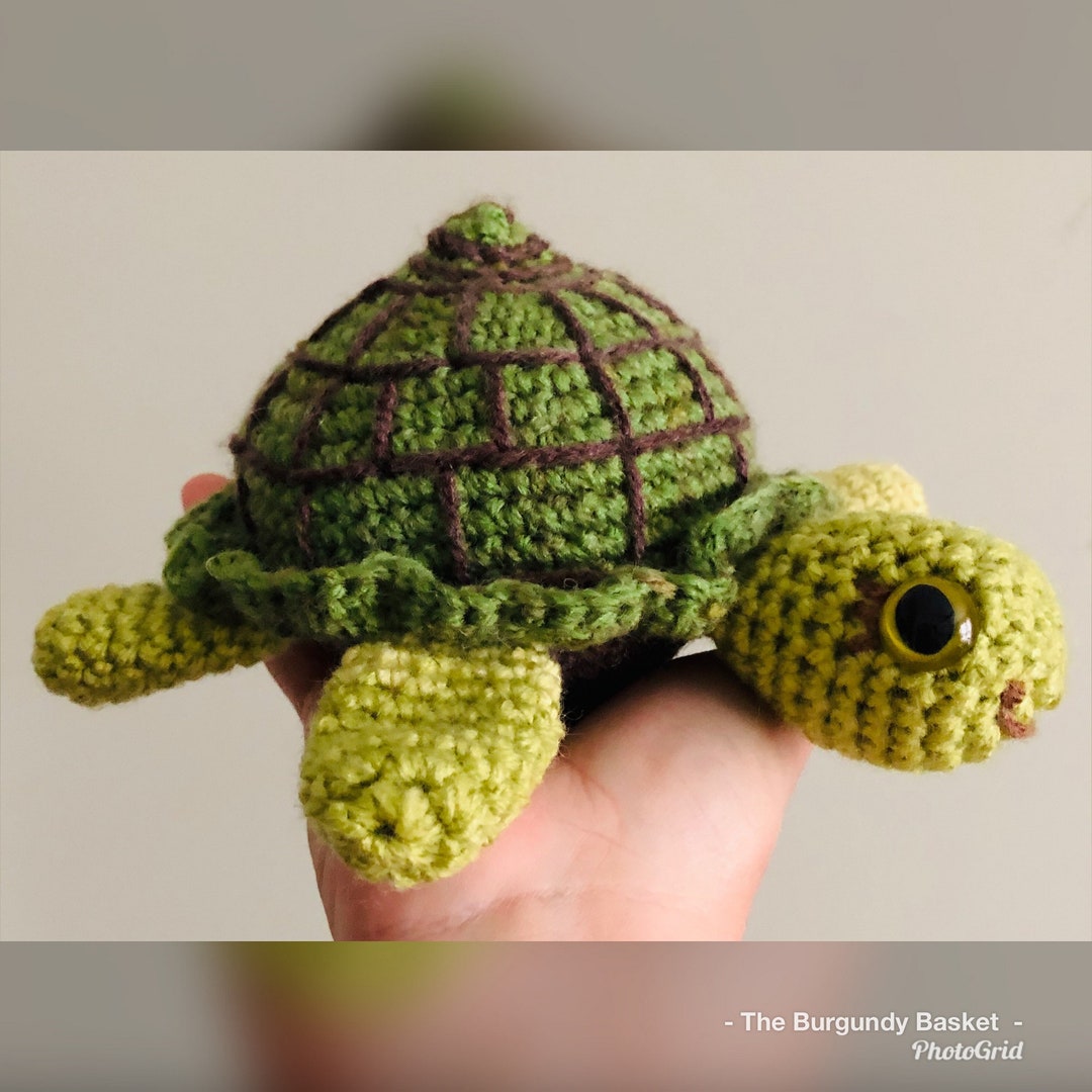 Baby Turtle, Crochet Tortoise, Crochet Baby Animal, *PATTERN Only* Pdf ...