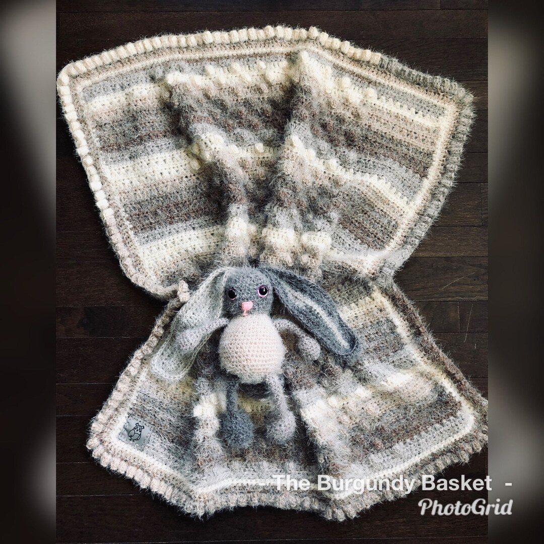 CROCHET Baby Blanket & Free BUNNY *pattern Only* Pdf Instant Download ...