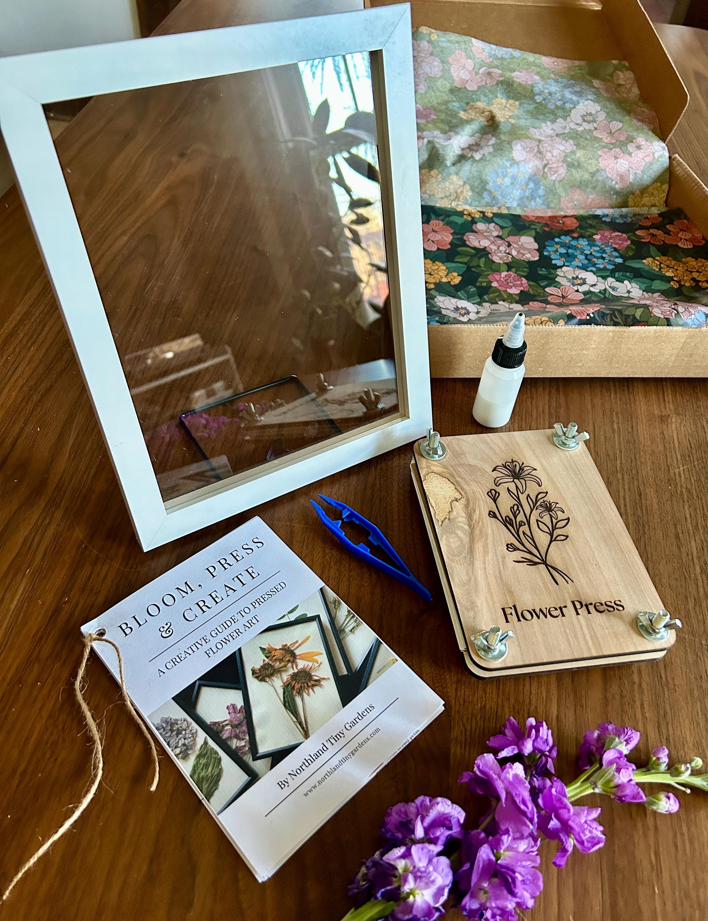 DIY Flower Press & Frame Kit: Botanical Art Garden Gift - Etsy