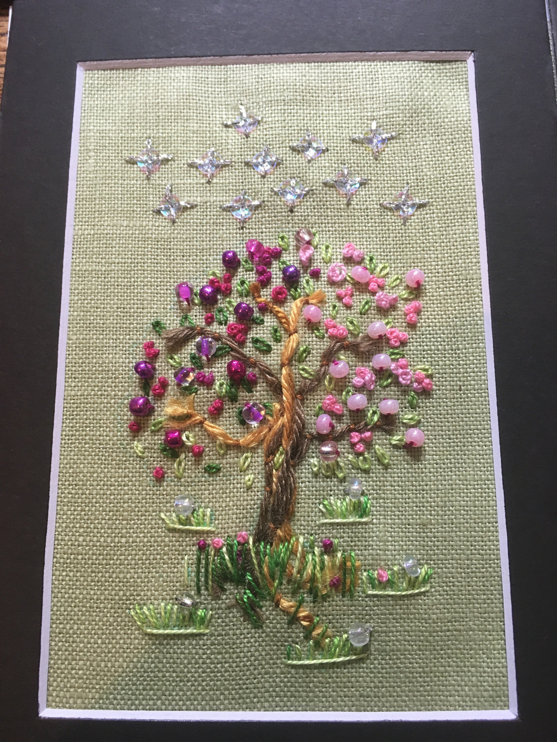 EMBROIDERY KIT: BEGINNERS. Freestyle Embroidery. A Tree for the Seasons ...