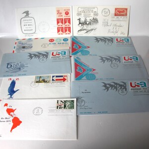 Stamp Set USPS First Day Issues Covers Postal Service Air Mail - Etsy