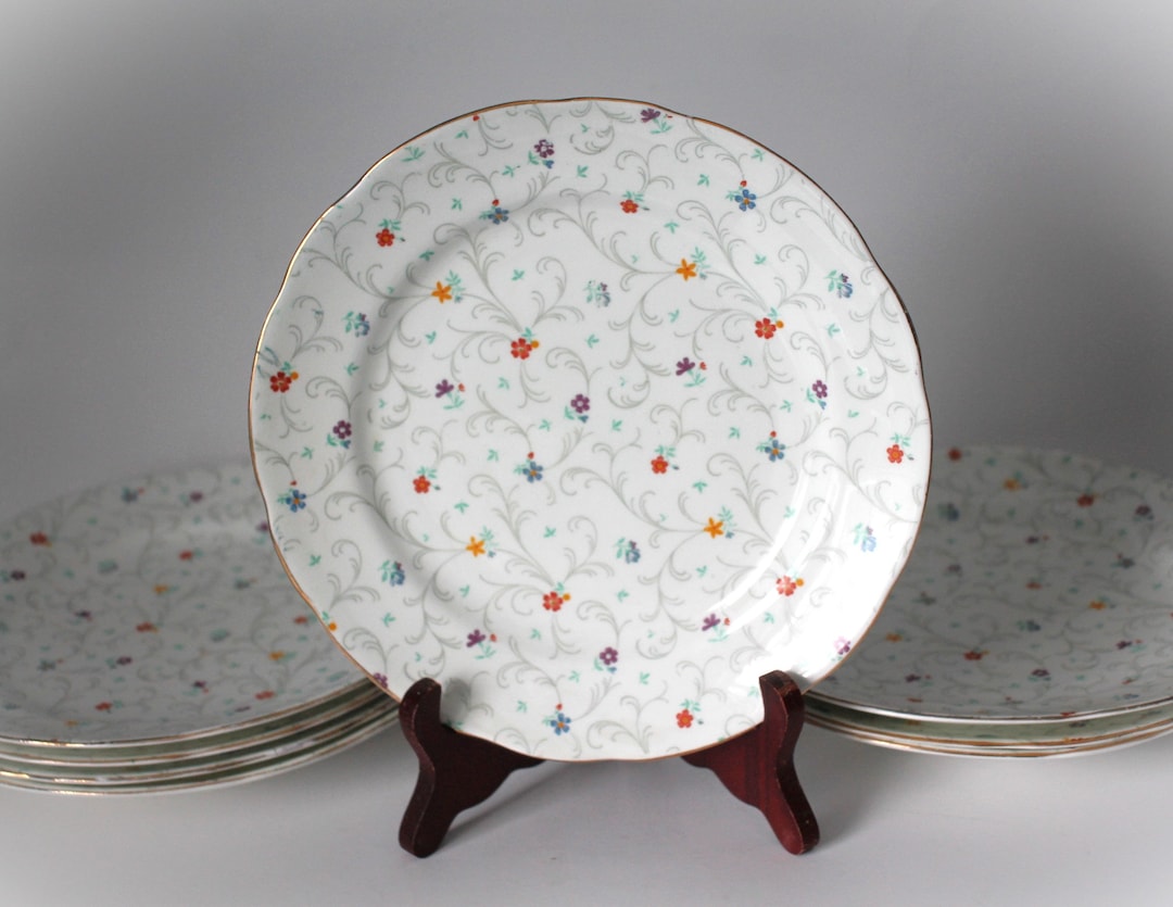 Radfords Bone China Lunch Salad Plates Pattern Y820 - Etsy