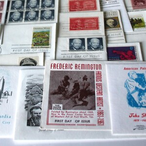 Stamps USPS First Day Issue Covers Famous People 1948 to 1972 - Etsy