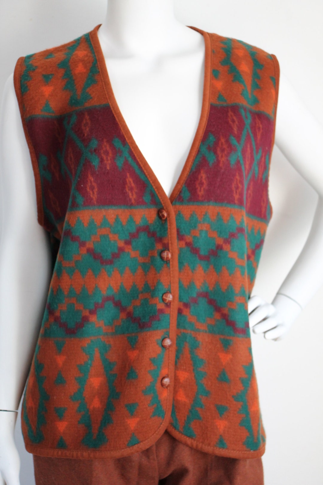 Vintage 80s Vest and Pants Set, Very Trendy, Size Medium - Etsy