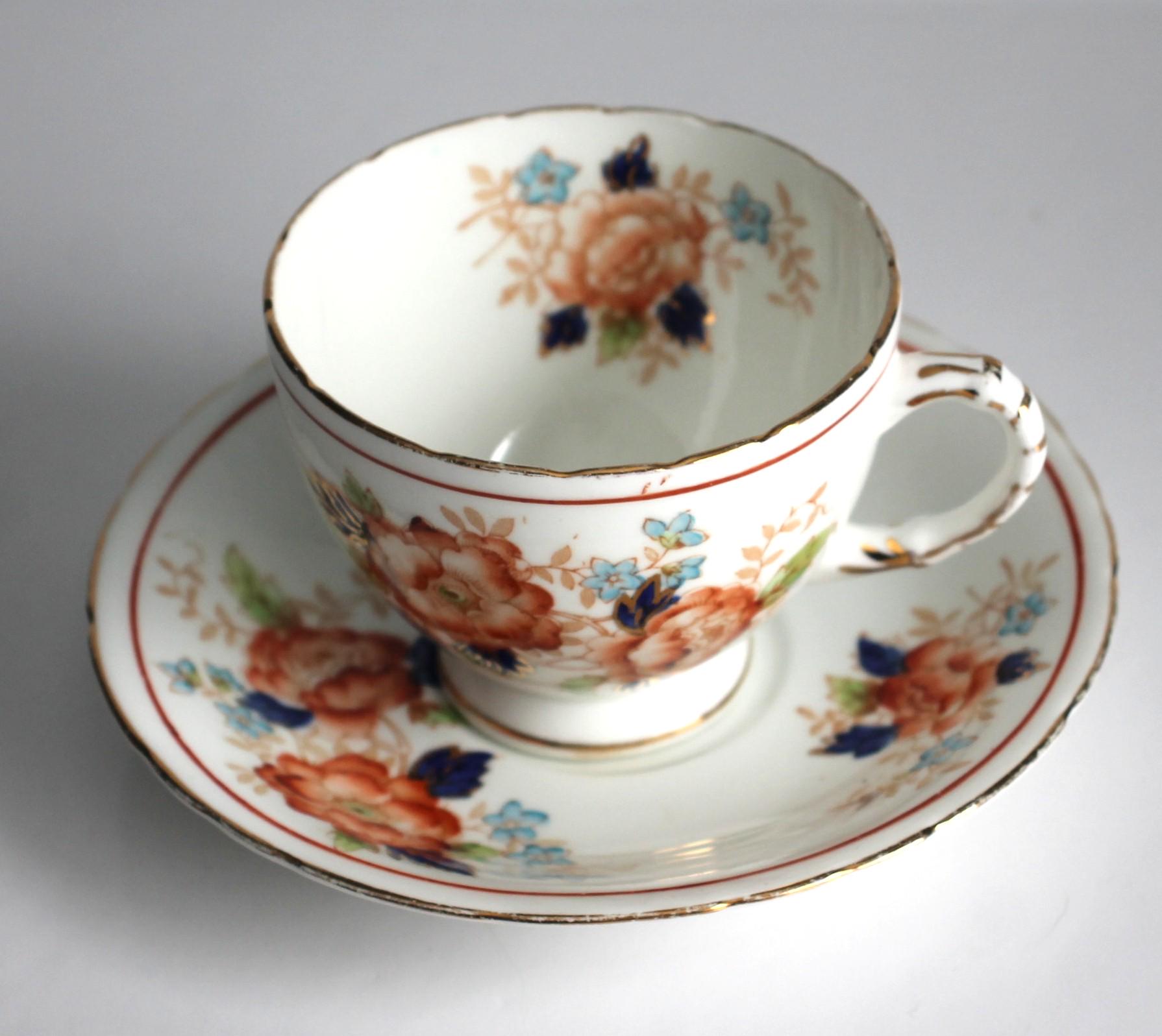 Blunton Teacup and Saucer Sutherland Bone China Pattern 1252 - Etsy