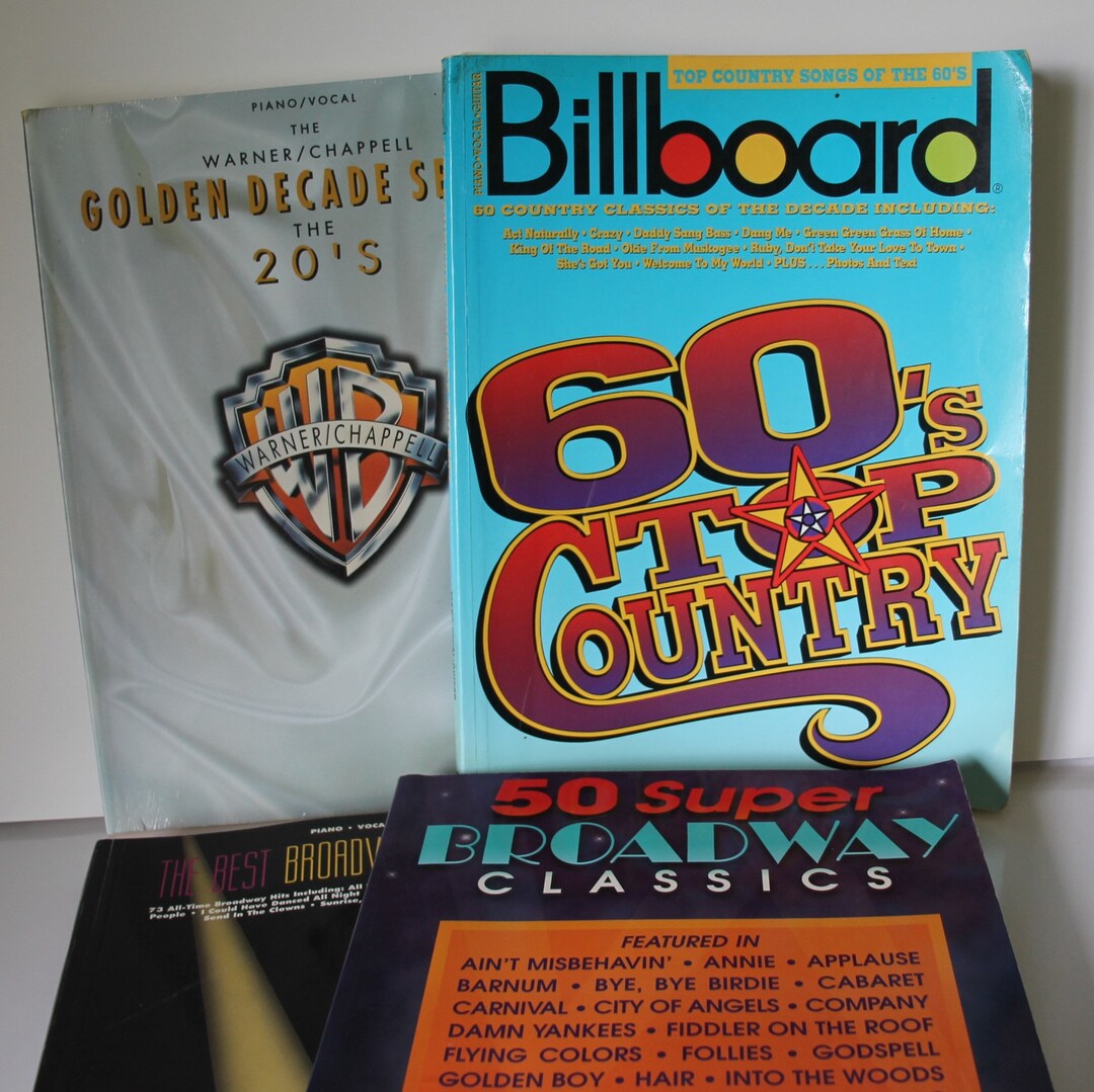 Song and Music Classics Book Set Country 1920's Broadway - Etsy