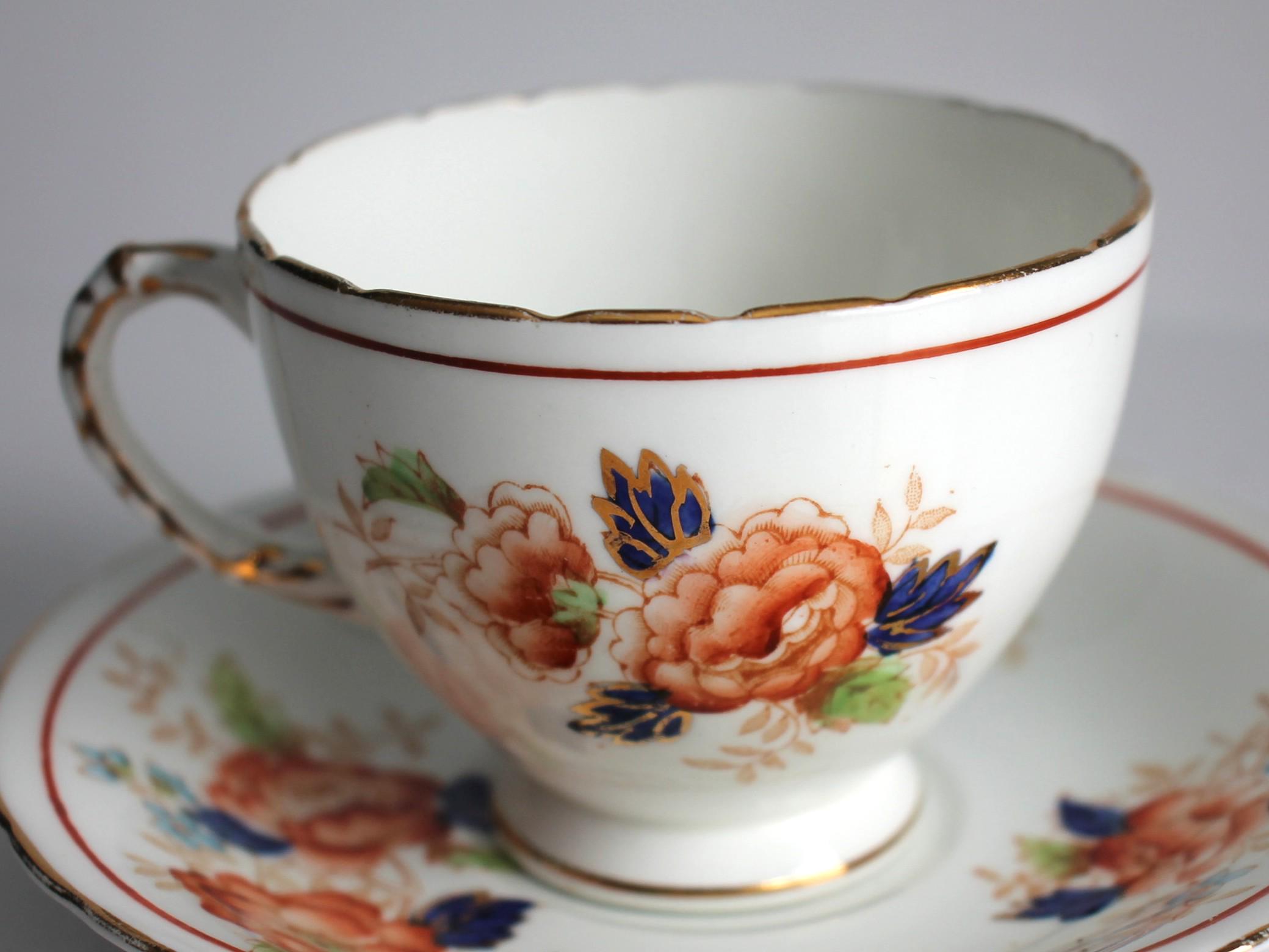 Blunton Teacup and Saucer Sutherland Bone China Pattern 1252 - Etsy