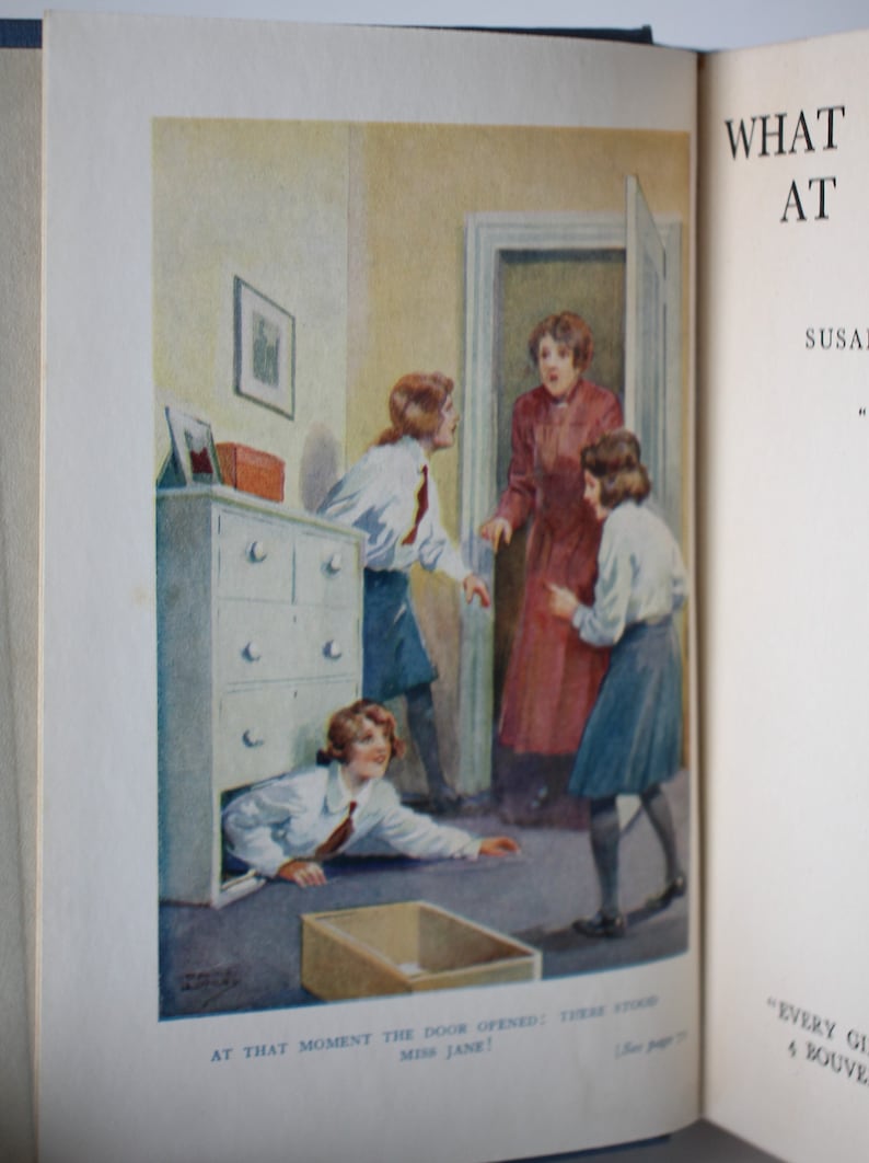 1930's Book Katy at School Susan Coolidge Every Girls Paper - Etsy