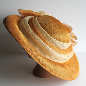 Vintage Wide Brimmed Sun Hat Facinie Summer Formal - Etsy