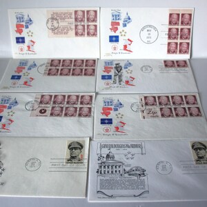 Stamps USPS First Day Issue Covers Famous People 1948 to 1972 - Etsy