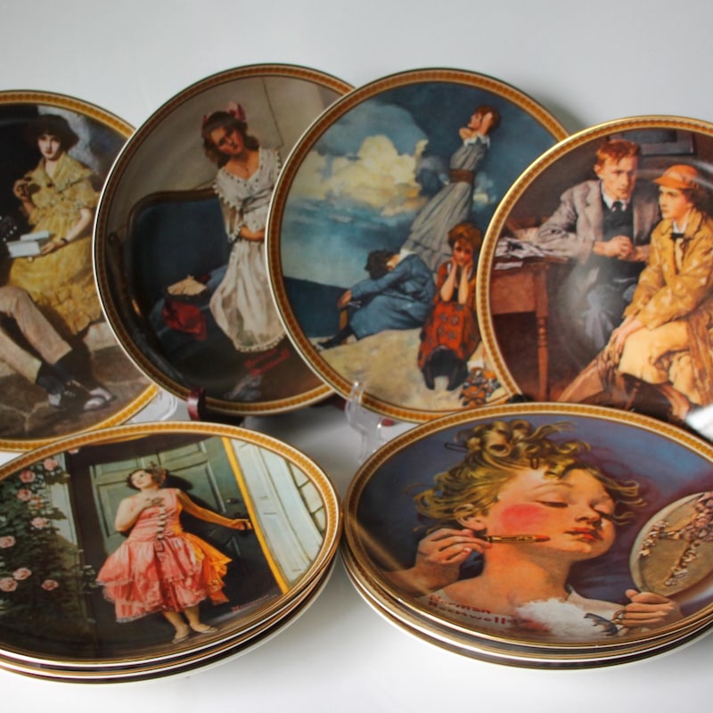 Norman Rockwell Plates - Etsy