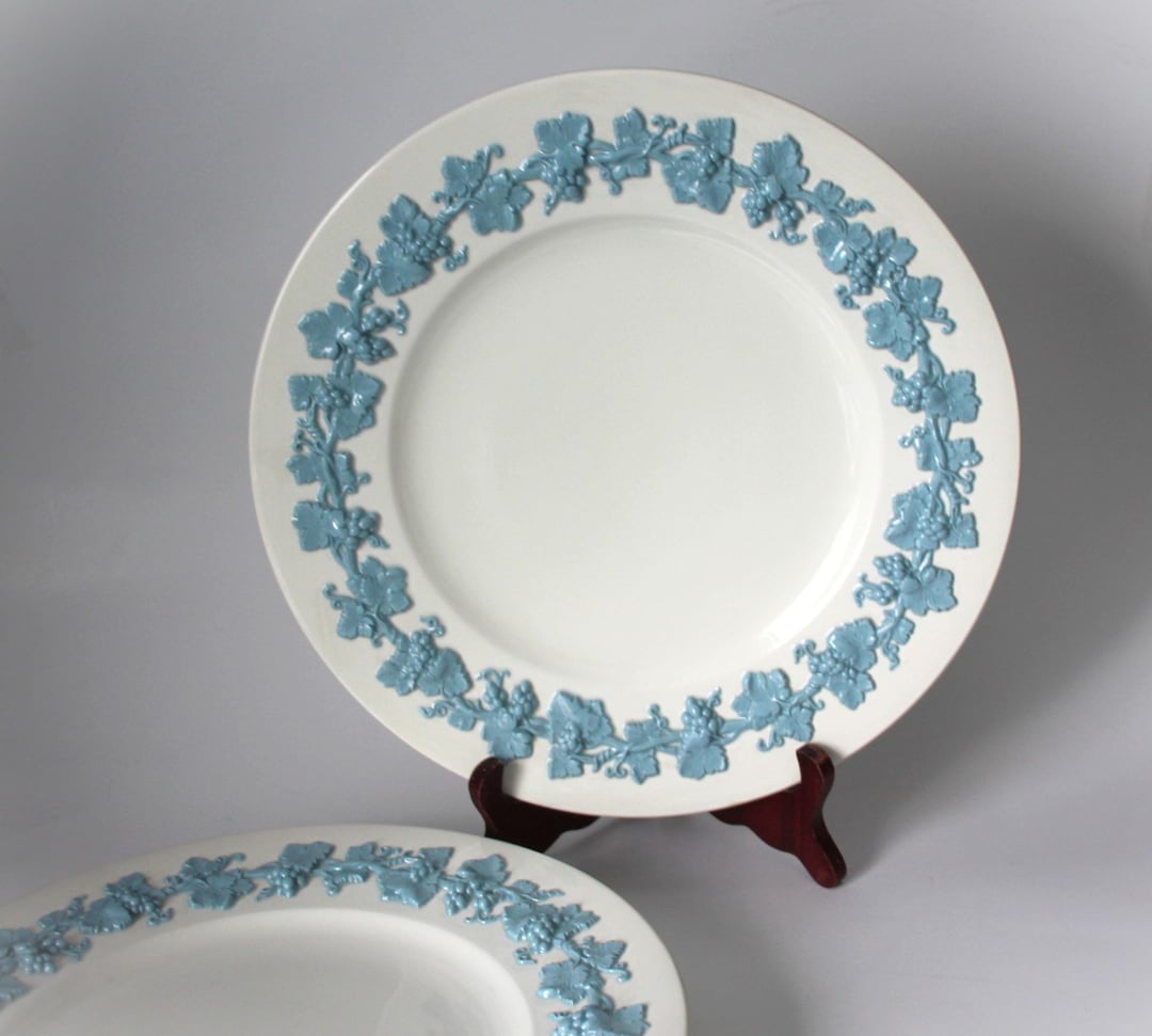 Wedgwood Queensware Large Dinner Plate Set of Three 1950's Wide Rim - Etsy
