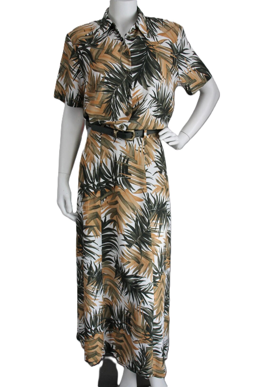 Green Frond Print Skirt Set Conrad C Collection Size 10 Two Piece Dress ...