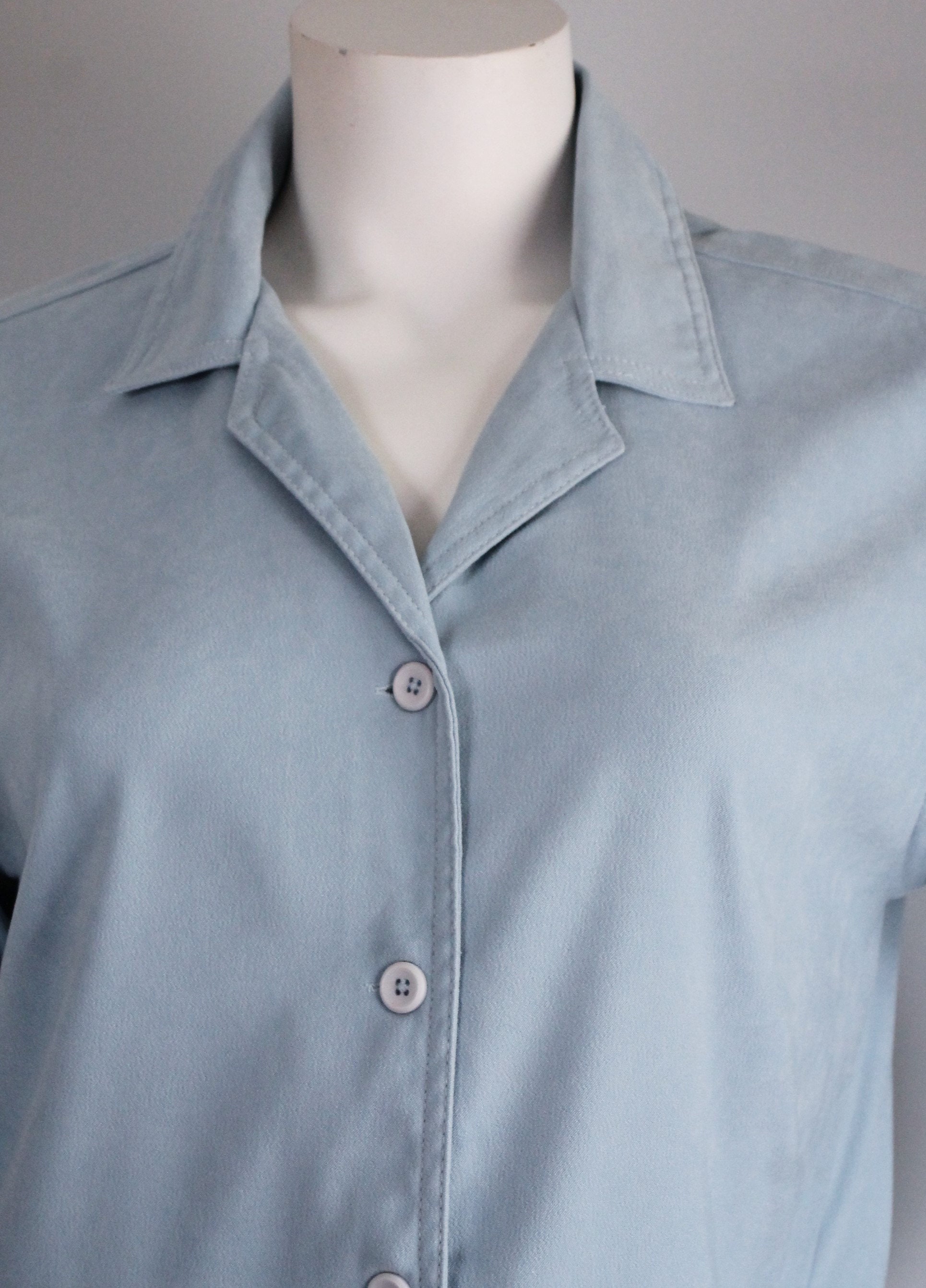 Vintage 1980's Pale Blue Shirt Fairweather Medium - Etsy