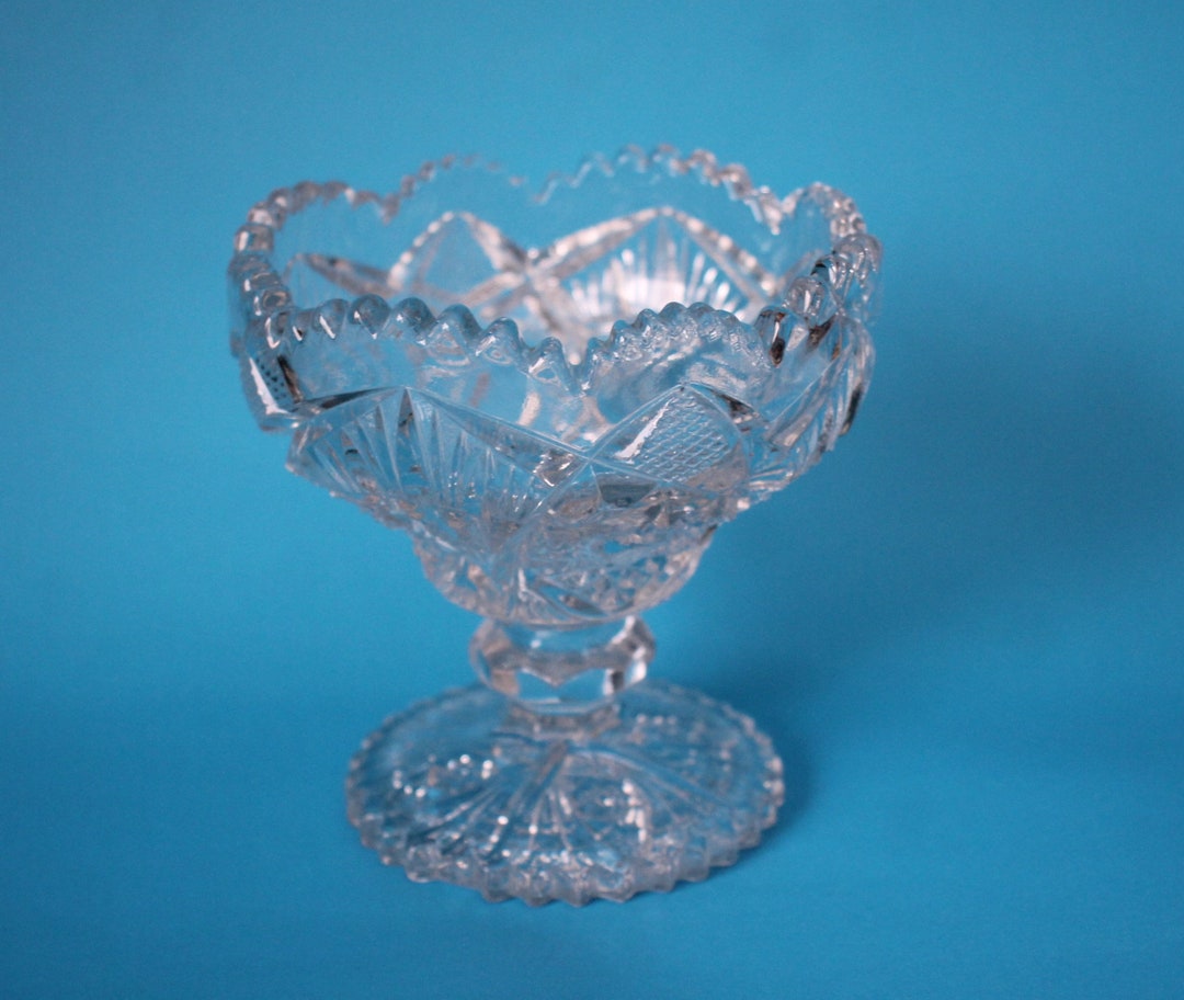 Footed Jelly Bowl Imperial Glass Pattern 537 Nucut - Etsy