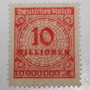 Germany Stamps Set 1923 Hyperinflation Rosette Post Horn - Etsy