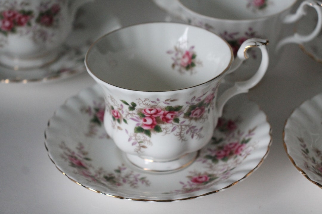 Royal Albert Bone China Lavender Rose Teacup and Saucer - Etsy