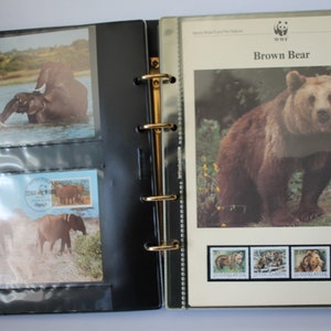 World Wildlife Federation Stamp Collection 1983 to 1989 Deluxe Edition ...