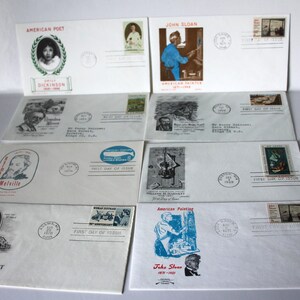 Stamps USPS First Day Issue Covers Famous People 1948 to 1972 - Etsy