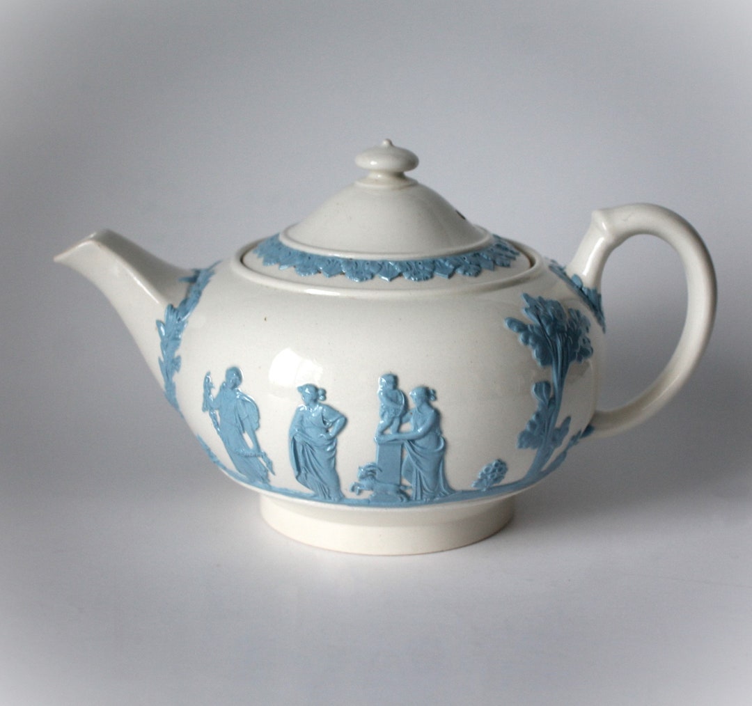 Wedgwood Teapot Embossed Queensware - Etsy