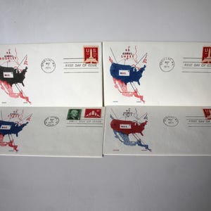 Stamp Set USPS First Day Issues Covers Postal Service Air Mail - Etsy