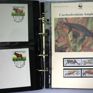 World Wildlife Federation Stamp Collection 1983 to 1990 Deluxe Edition ...