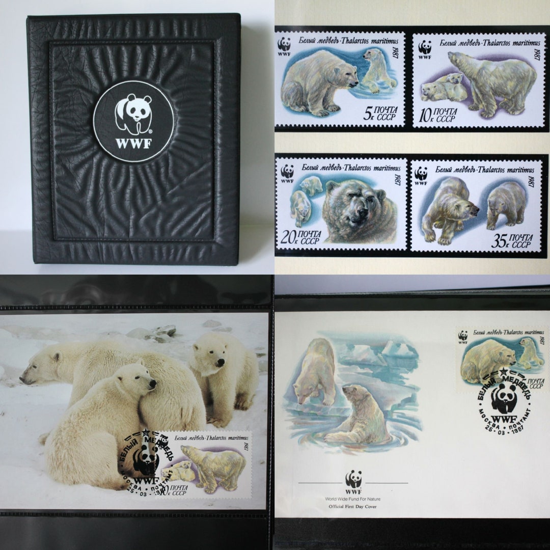 World Wildlife Federation Stamp Collection 1983 to 1990 Deluxe Edition ...