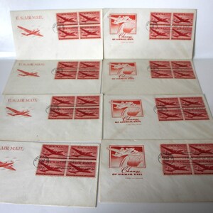 Stamp Set USPS First Day Issues Covers Postal Service Air Mail - Etsy
