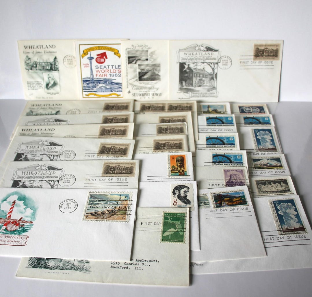 US Stamps First Day Issues Covers Places Landmarks Famous Places 1947 ...