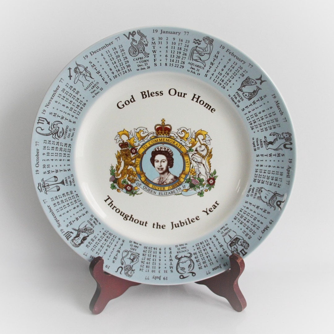Queen Elizabeth Silver Jubilee Plate 1977 Liverpool Pottery - Etsy