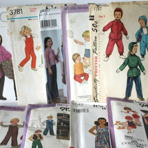 Vintage Sewing Patterns Children 1950's to 2000's Lot of 14 - Etsy