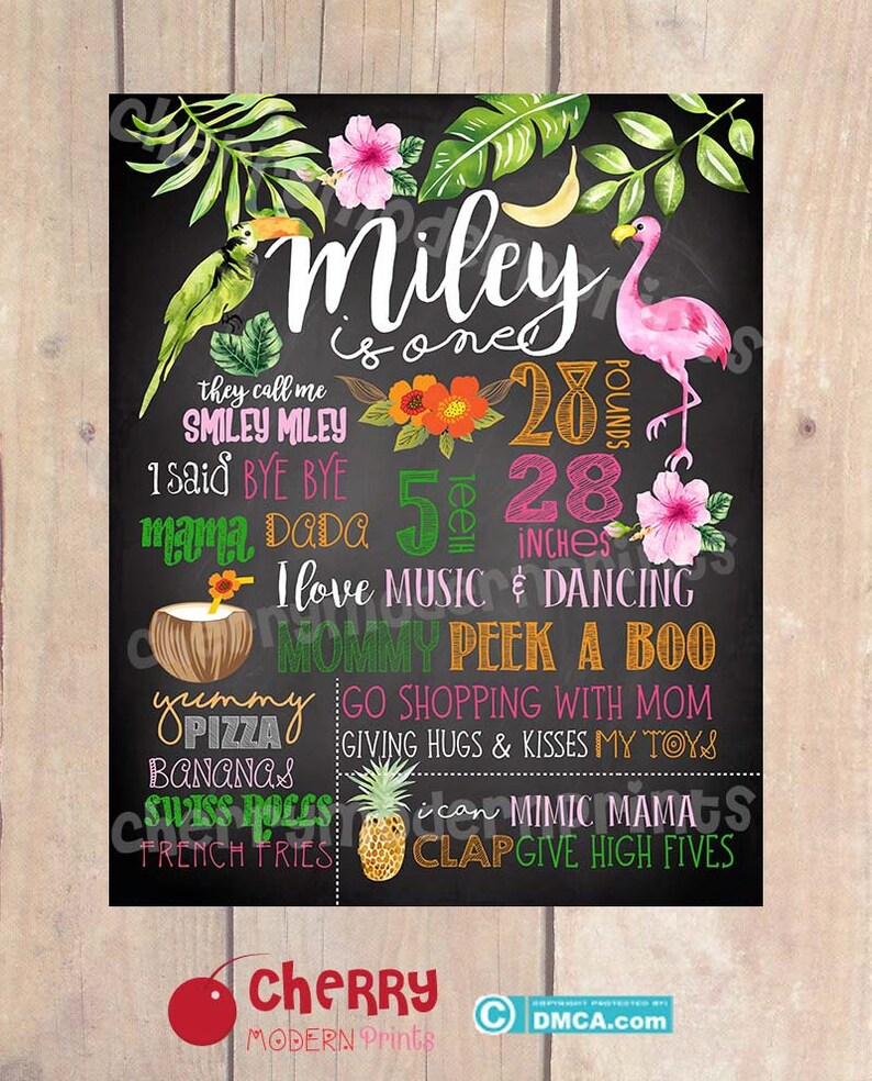 First Birthday Chalkboard Sign / Printable Chalkboard Sign/ | Etsy