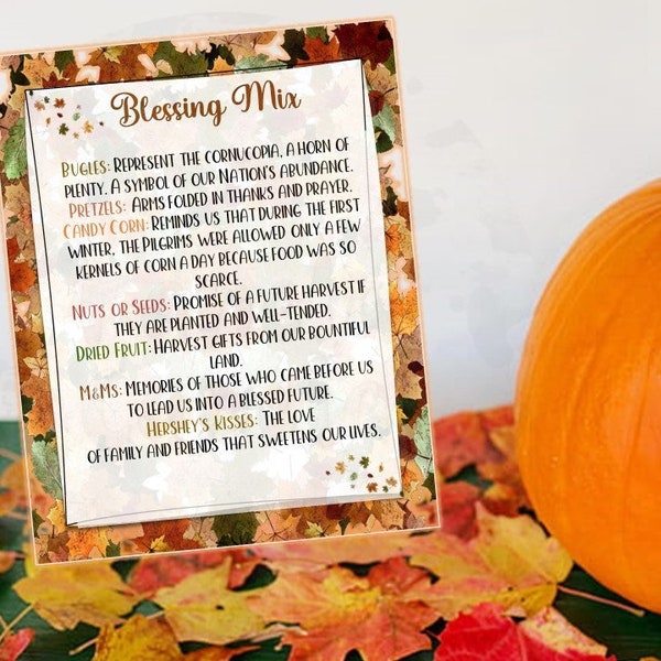 Thanksgiving Blessing Mix - Etsy