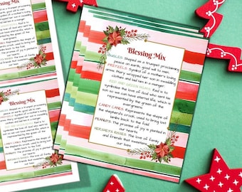 Printable Blessing Mix INSTANT DOWNLOAD Thanksgiving Favors | Etsy