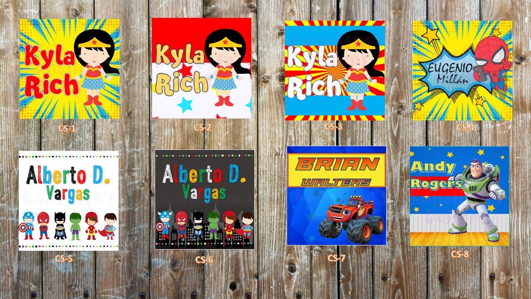 PRINTABLE Gift Tags, Gift Enclosures, Personalized Stickers. (digital ...