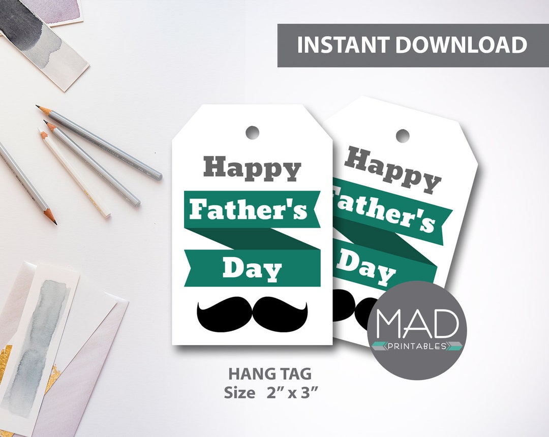 Father's Day Tag Printable Instant Download Tags - Etsy