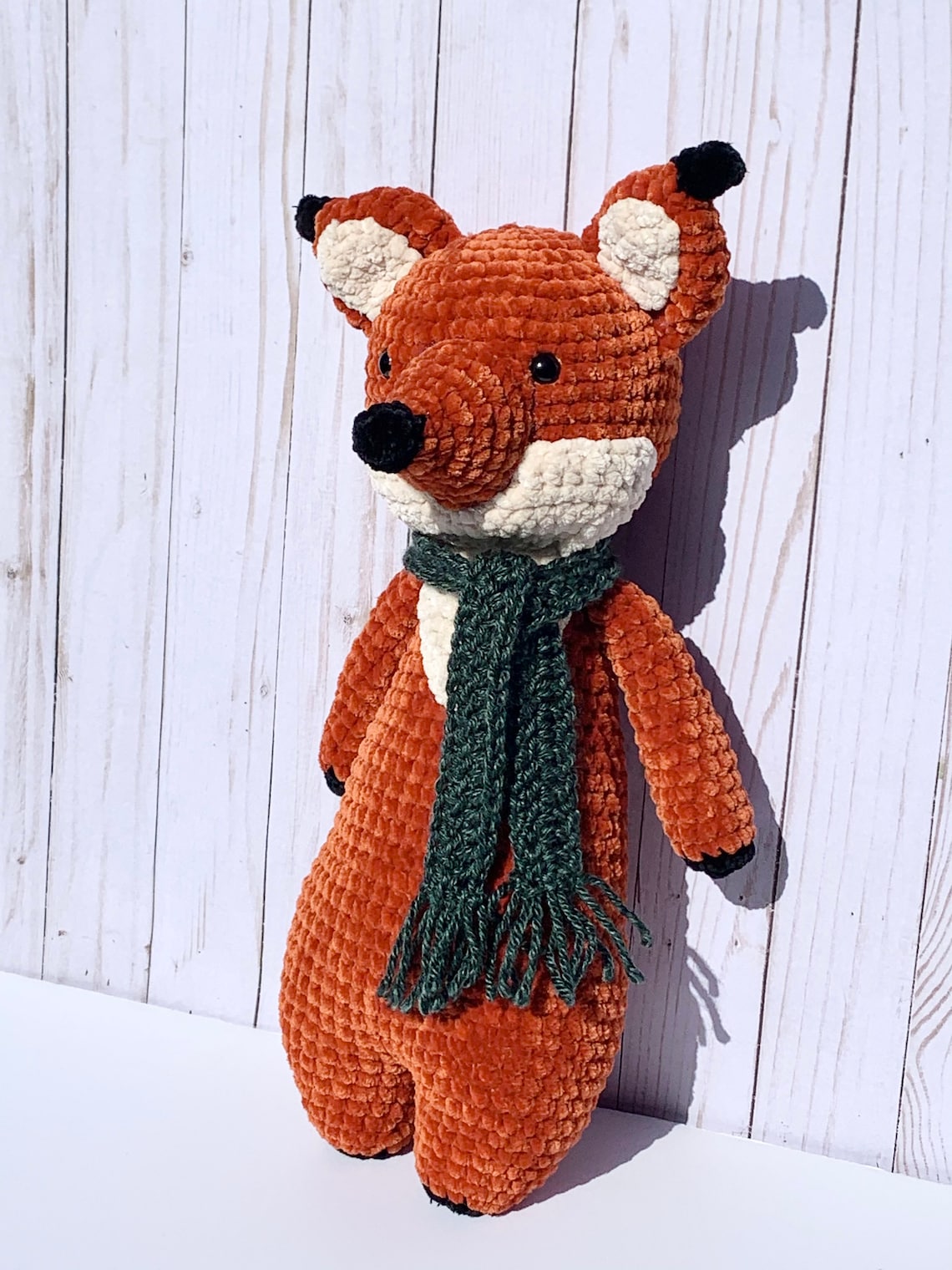 Fox Stuffed Animal Crochet Fox Plush Fox Stuffie Fox | Etsy