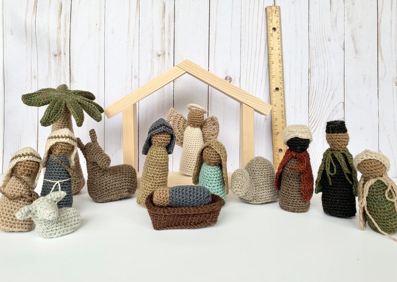 Full Christmas Nativity - Simple Crochet Nativity Including Mary ...