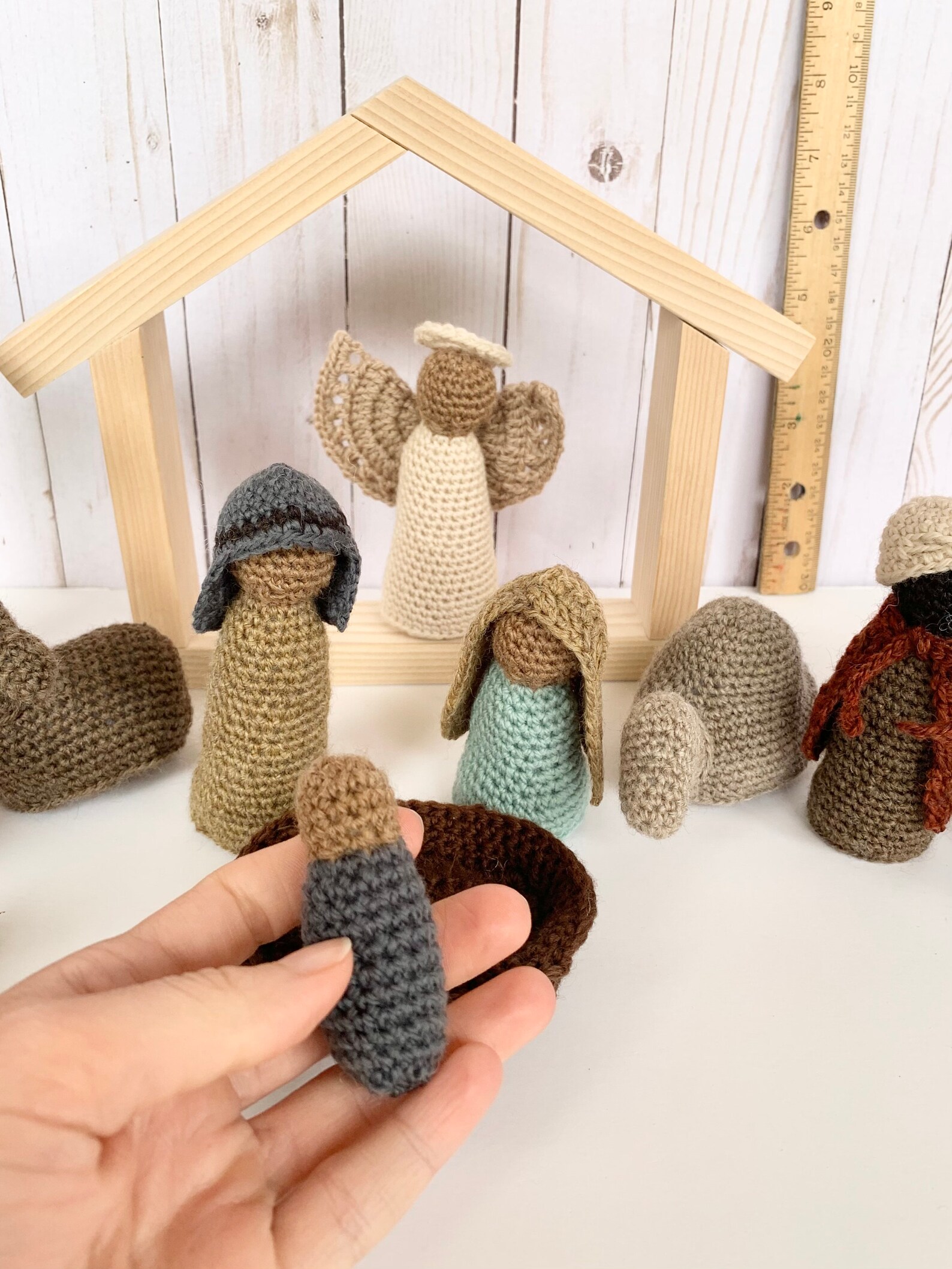 Full Christmas Nativity - Simple Crochet Nativity Including Mary ...