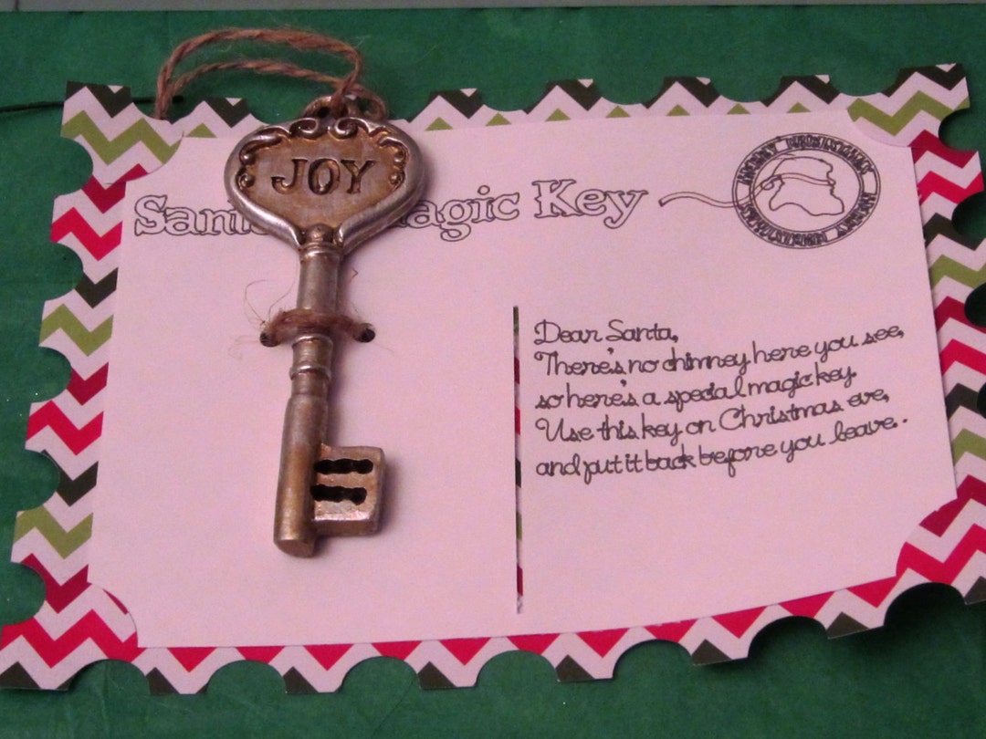 Santa's Key, Santa's Magic Key, Santa Key, Santa Postcard, Santa Key ...