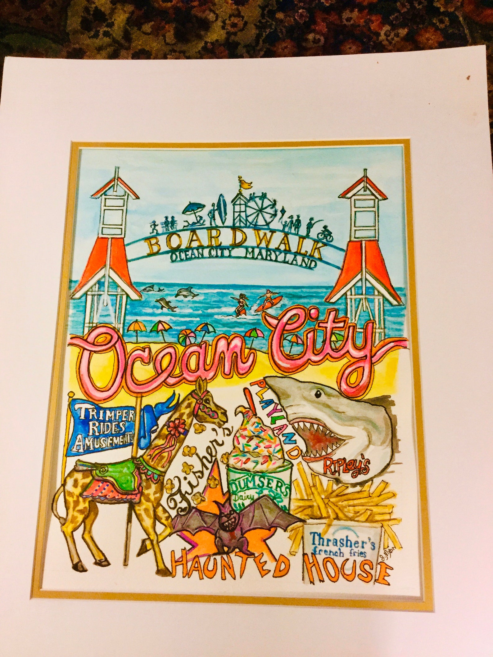 Ocean City. Boardwalk Print, Wall Art - Etsy