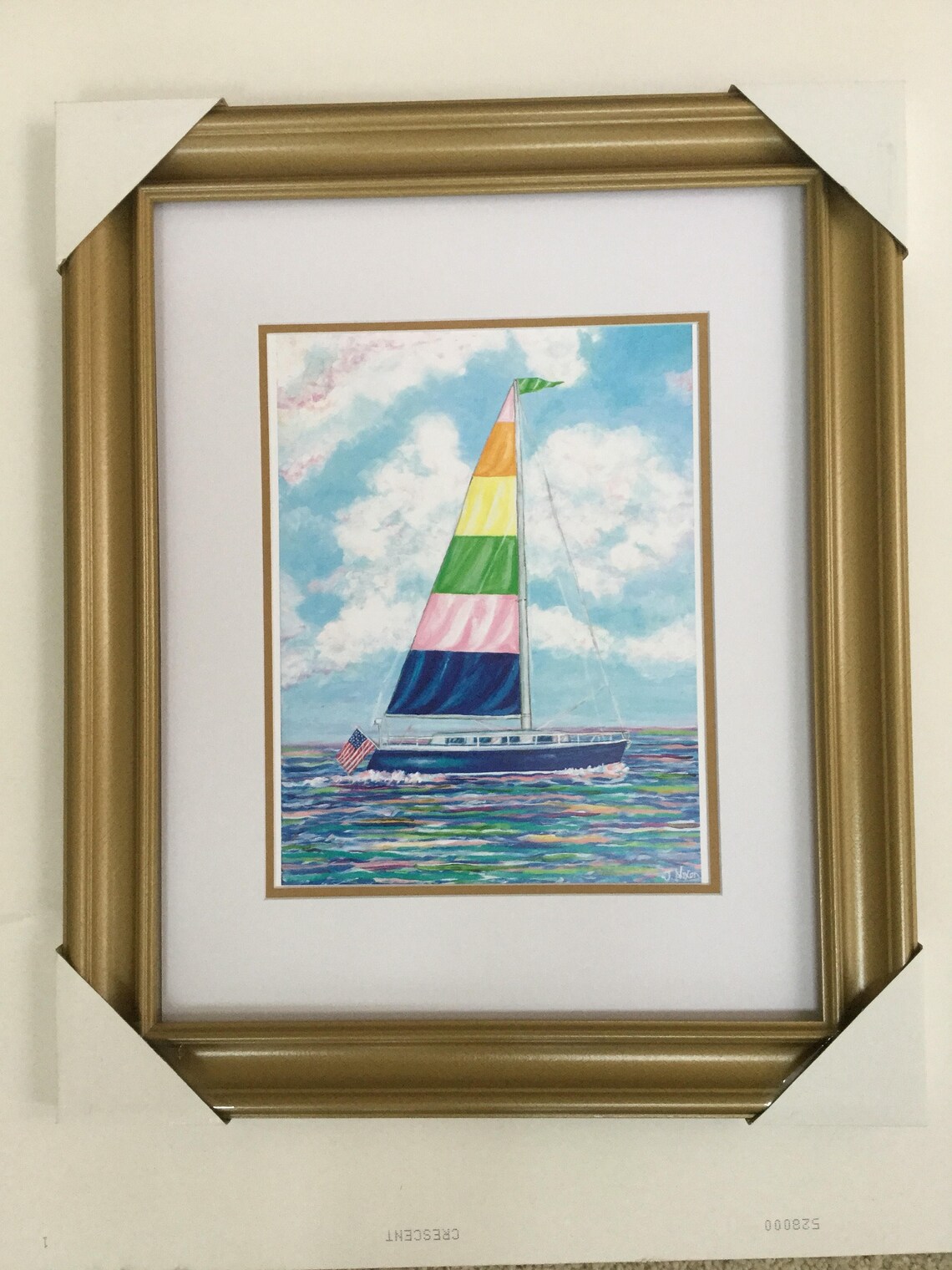 Pastel Sailboat Print - Etsy