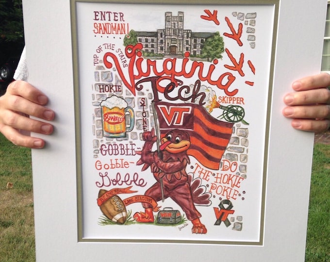 Virginia Tech Print - Etsy