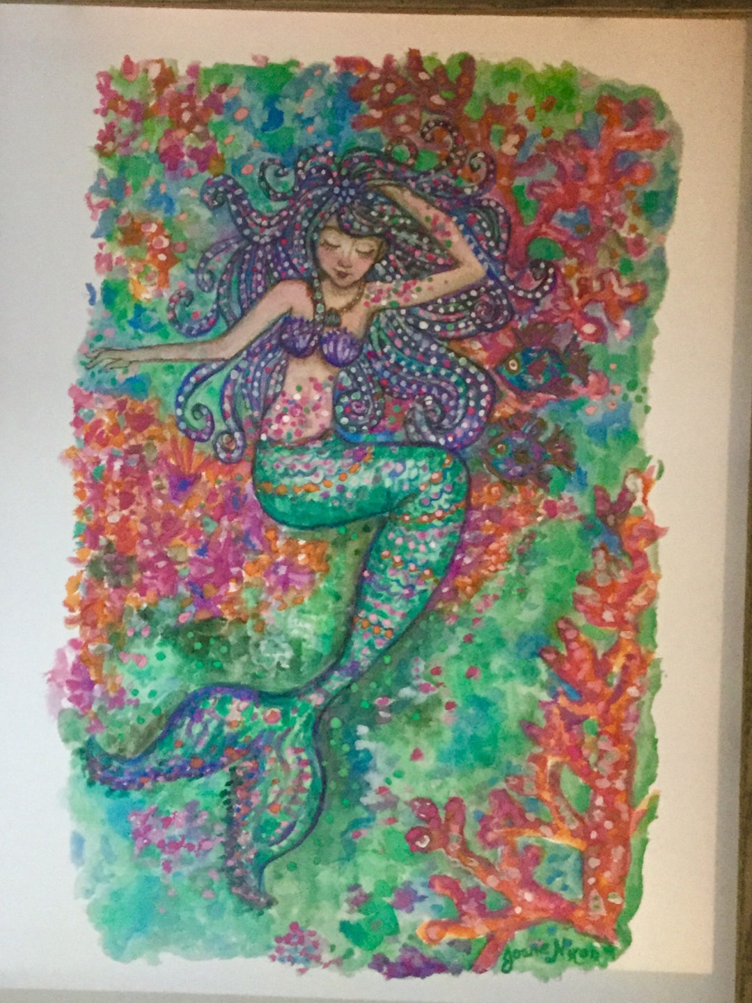 Sprinkles Mermaid Colorful Mermaid Lavender Mermaid - Etsy