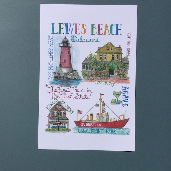 Lewes Beach Wall Art - Etsy