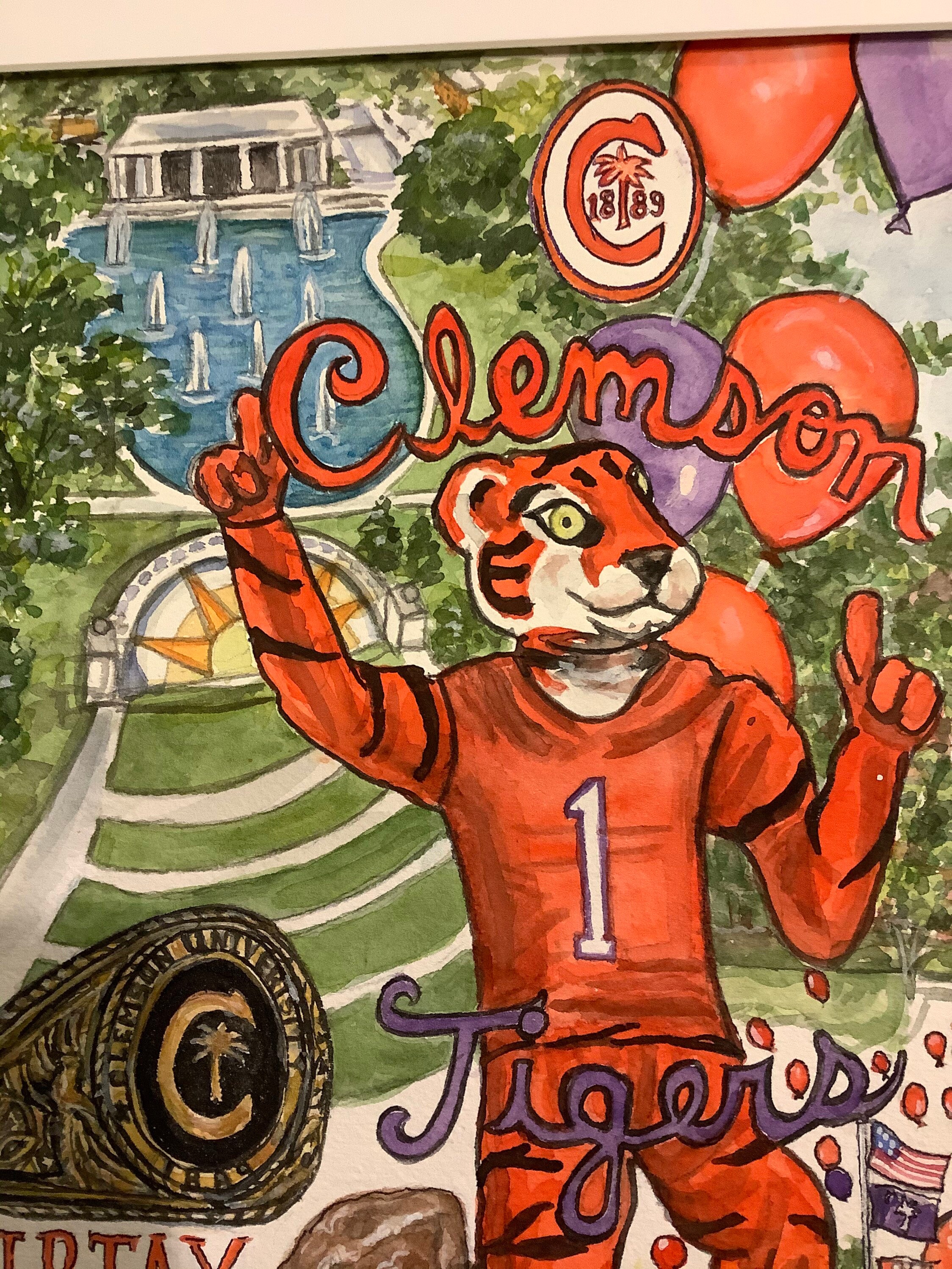 Clemson Print - Etsy
