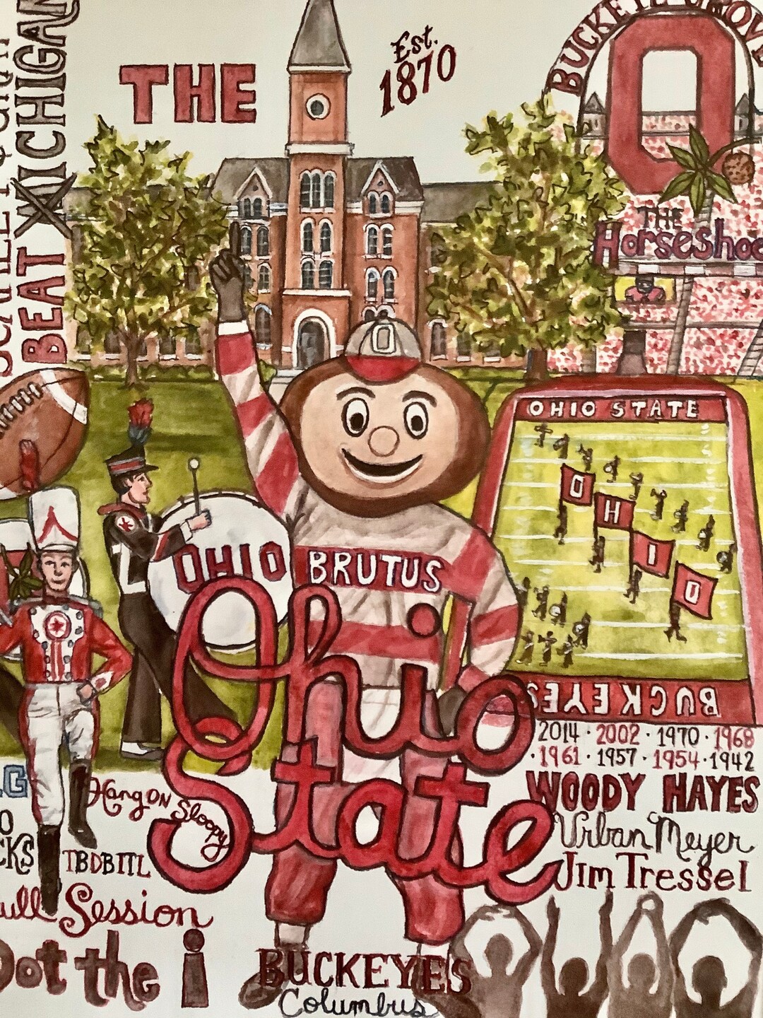 Ohio State Print - Etsy