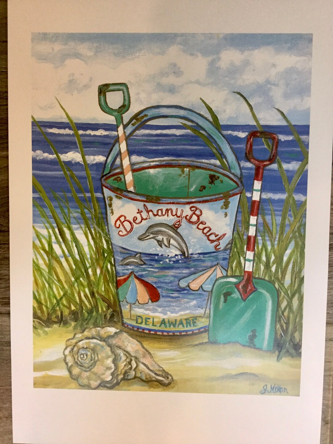Bethany Beach Bucket Print - Etsy